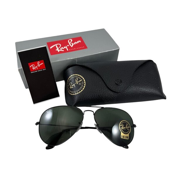 Ray-Ban | Accessories | Ray Ban Sunglasses Classic Aviator Black Wire ...